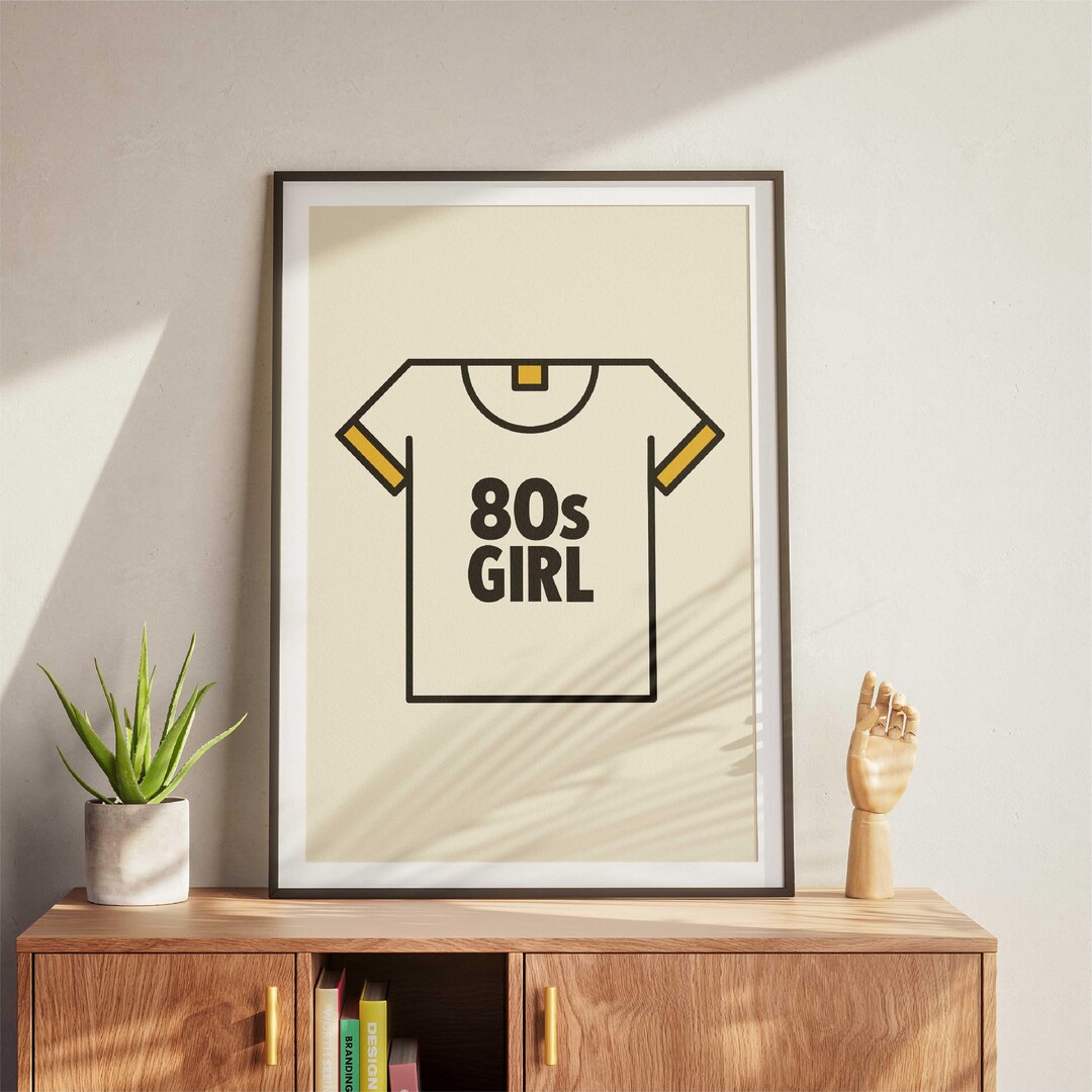 Retro 80s Girl Poster - Vintage Style Wall Art - Perfect for Nostalgic ...