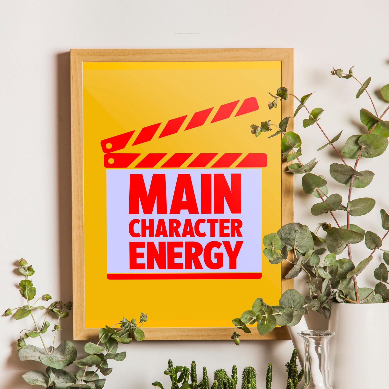 Main Character Energy Poster - Inspirational Wall Art - Matte Finish ...