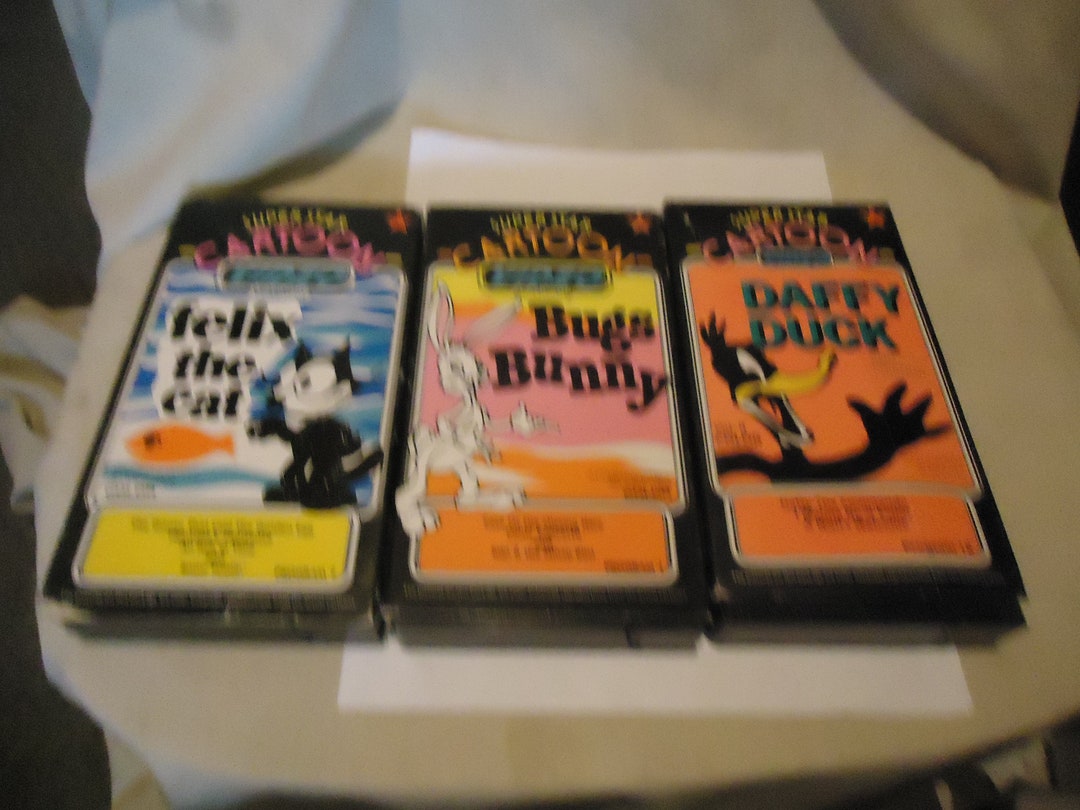Vintage Super Star Cartoon VHS Tape Lot of Felix the Cat Bugs - Etsy