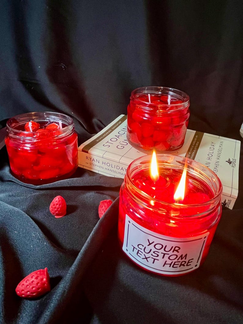 Handmade Strawberry Jam Candle: Fruity Dessert Scented Candle - Etsy