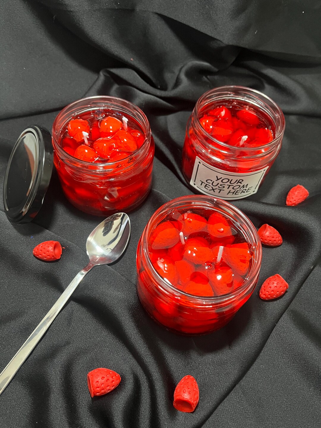 Handmade Strawberry Jam Candle: Fruity Dessert Scented Candle - Etsy