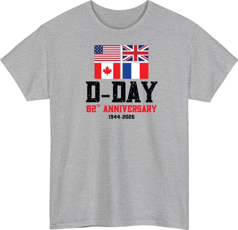 82nd Anniversary D Day Shirt, Allied Flags Lest We Forget Tribute ...