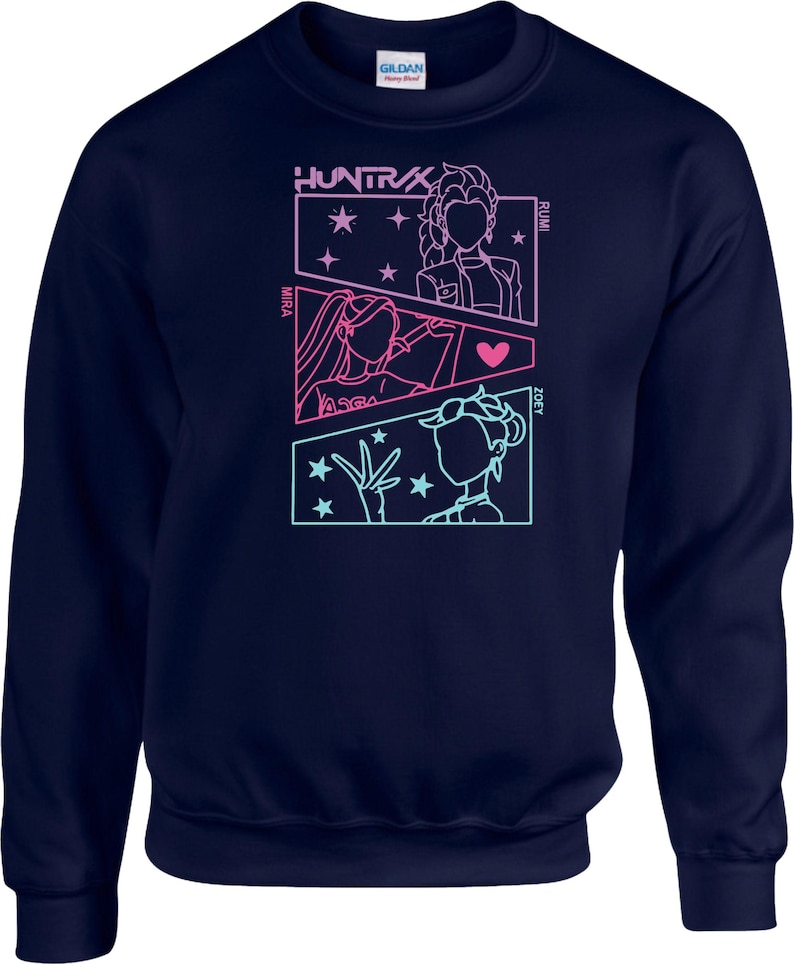 Huntrix Kpop Demon Hunters Jumper, Unisex Cotton Top - Etsy UK
