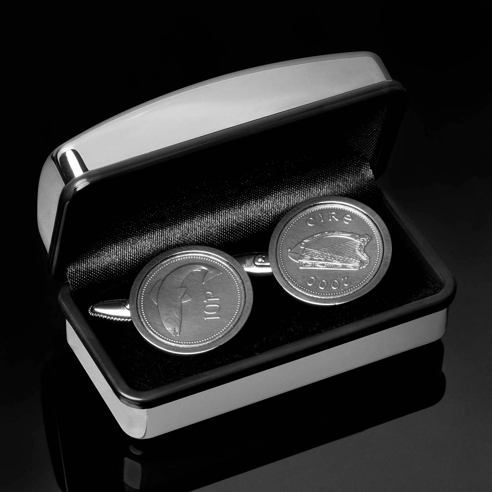 Irish Coin Cufflinks Irish 10p Coin Salmon of Knowledge - Etsy