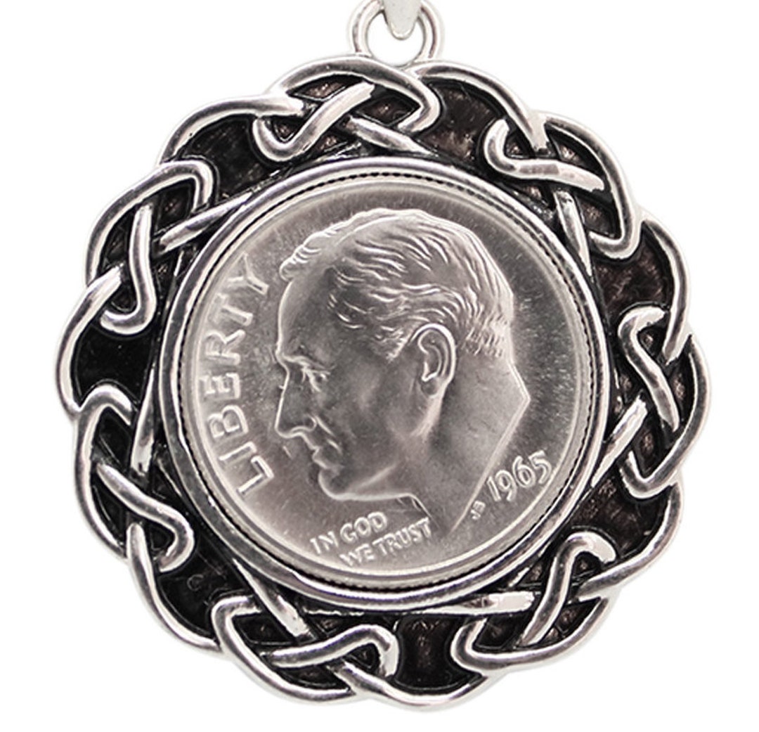 1965 US Dime Pendant - Birthday Gift for Women - Etsy