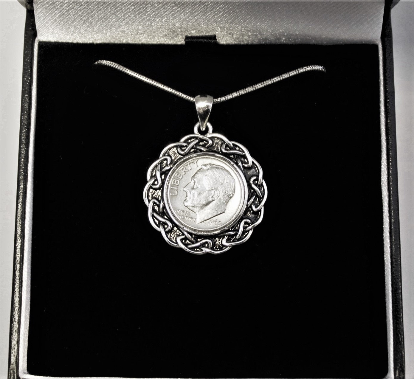 1979 US Dime Coin Pendant - Vintage American Dime Necklace - Numismatic ...
