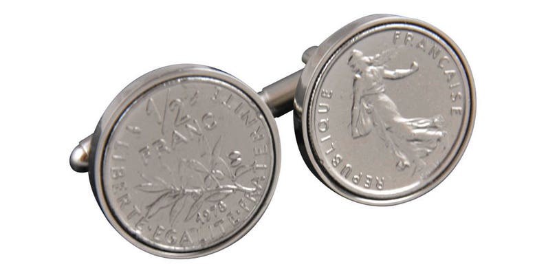 Handmade Vintage French Cufflinks Genuine Old French Franc - Etsy