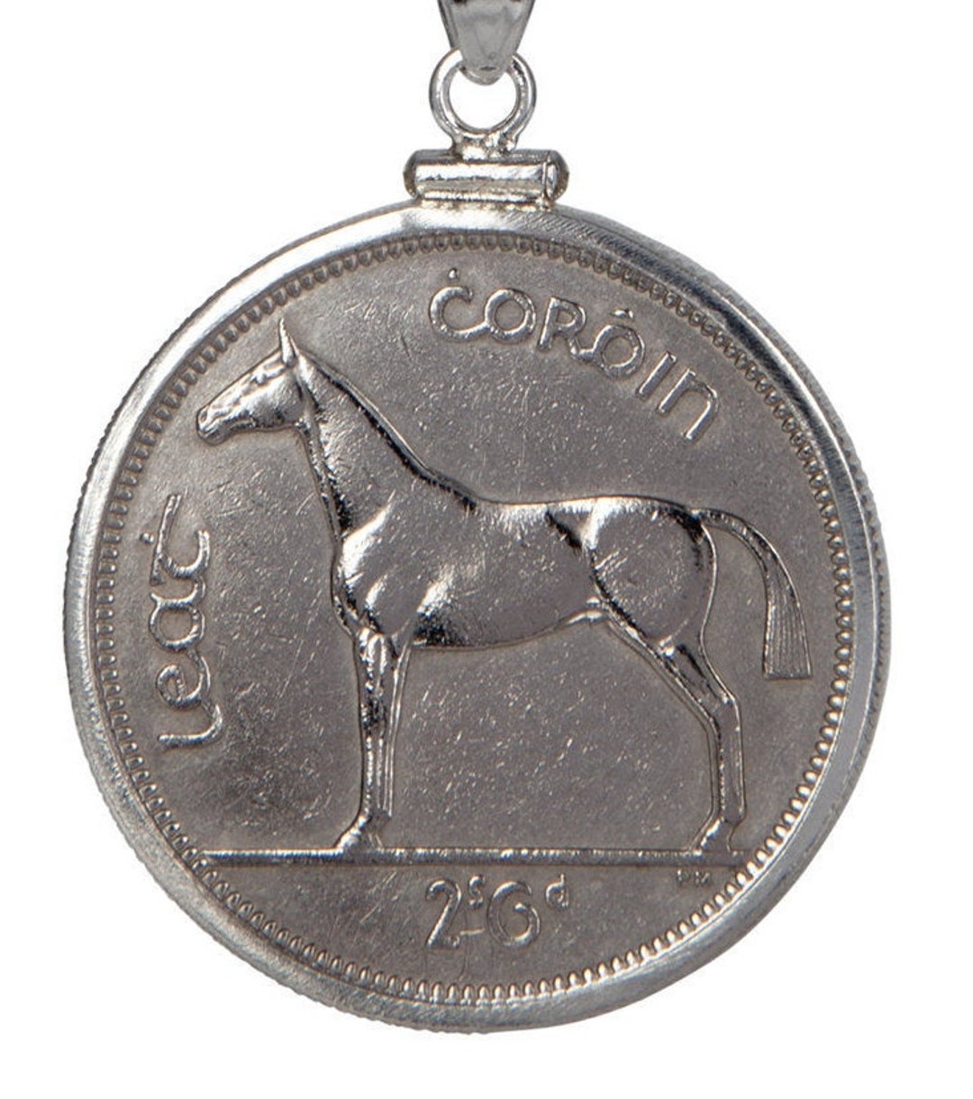 Rare Irish Horse Coin Pendant: Sterling Silver Hunter Breed - Etsy