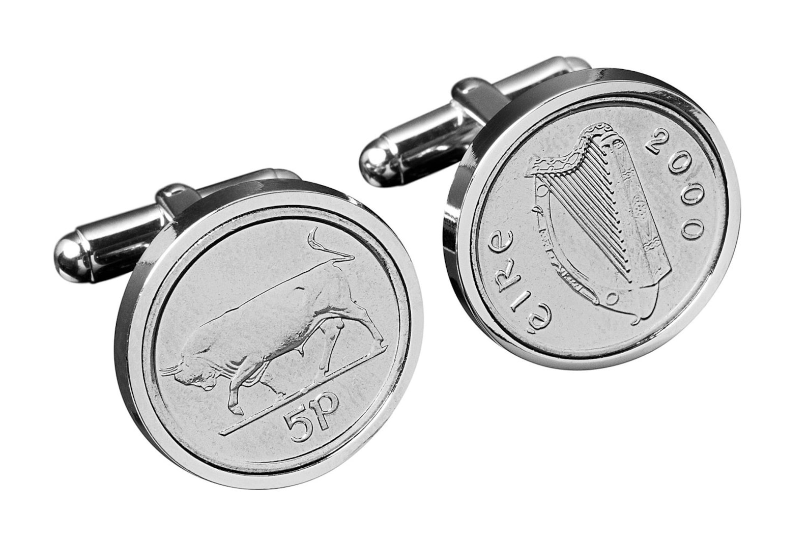 Irish Coin Cufflinks Lucky Irish Bull Cufflinks-perfect Gift - Etsy