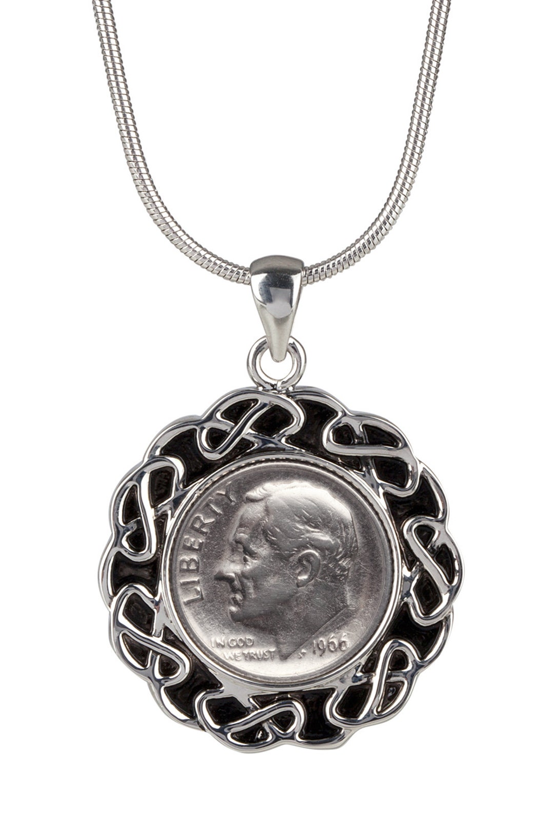 1966 Birthday Gift - 1966 Coin Pendant - Snakechain and Presentation ...