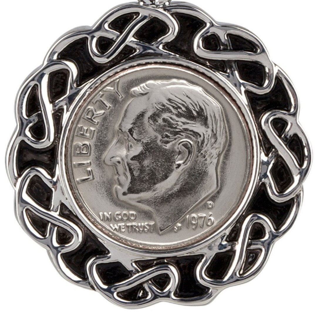 1976 Dime Necklace: 46th Birthday Gift, Coin Pendant - Etsy