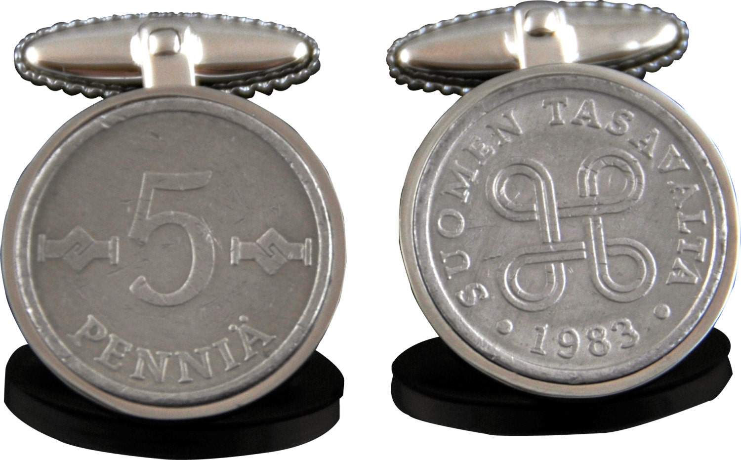 Handmade Finnish Coin Cufflinks – Lapland Gift Idea - Etsy