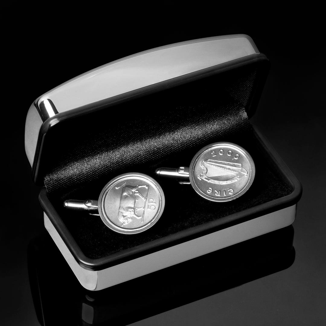 Irish Coin Cufflinks - Lucky Irish Bull Cufflinks-perfect Gift Gift ...