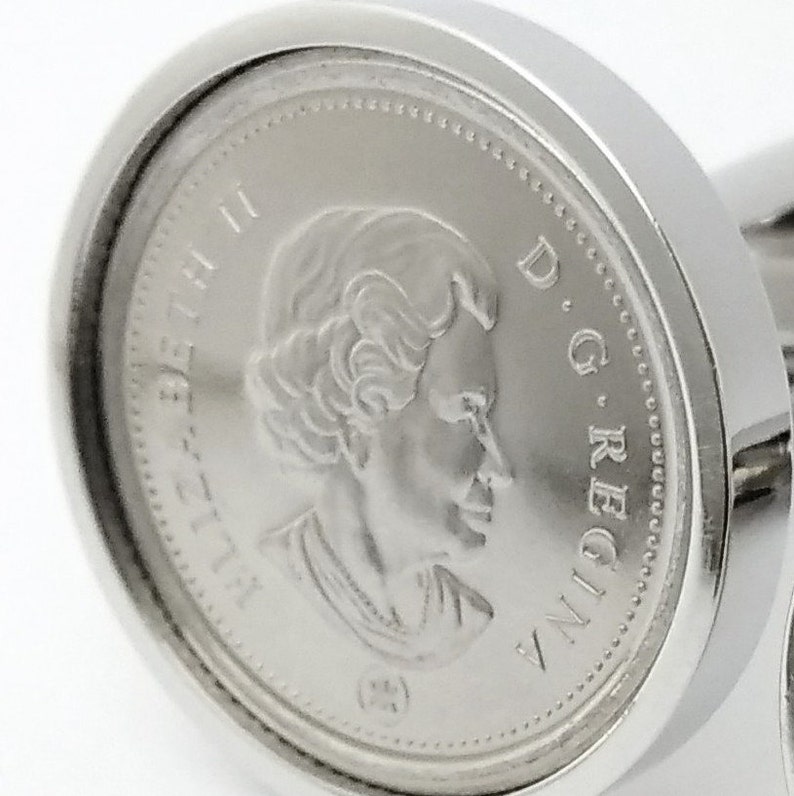 Canadian 10 Cent Coin Cufflinks Gift for Men Anniversary - Etsy
