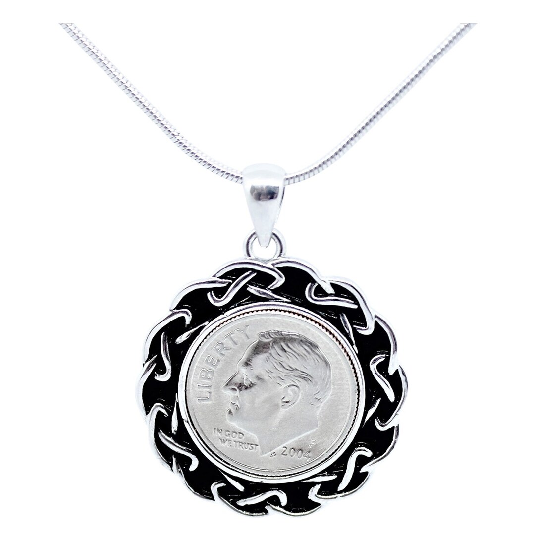 21st Anniversay 2004 Anniversary Gift - 2004 Coin Pendant - Includes ...