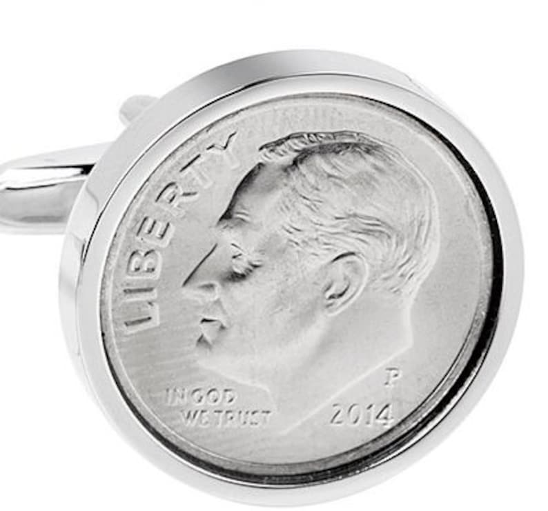 2016 Dime Cufflinks: 10th Anniversary Tin Gift - Etsy