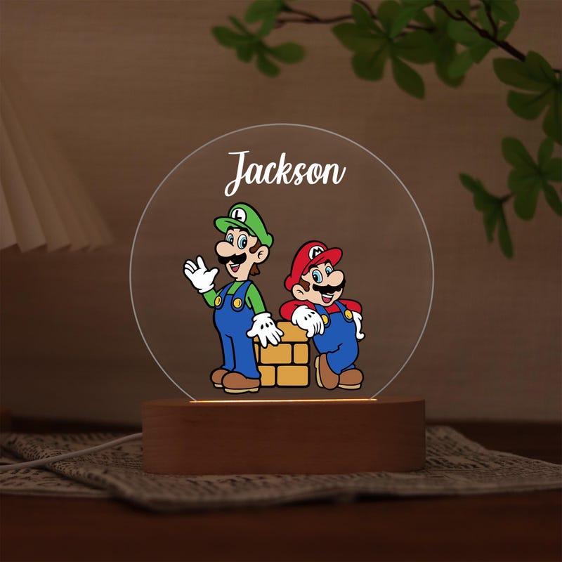 Mario Lamp - Etsy