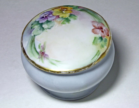 Vintage Weimar Floral Porcelain Trinket Box - circa … - Gem