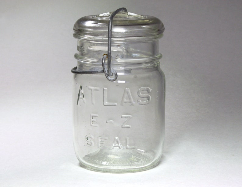 Vintage Hazel Atlas Mason Jar Pint Size - Circa 1940's - Etsy