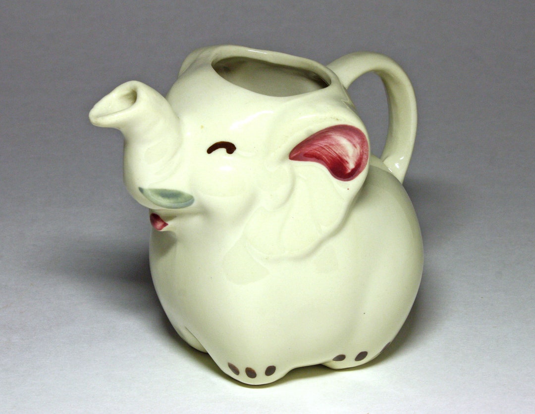 Vintage Shawnee Pottery Elephant Pitcher - Circa 1940's - Etsy