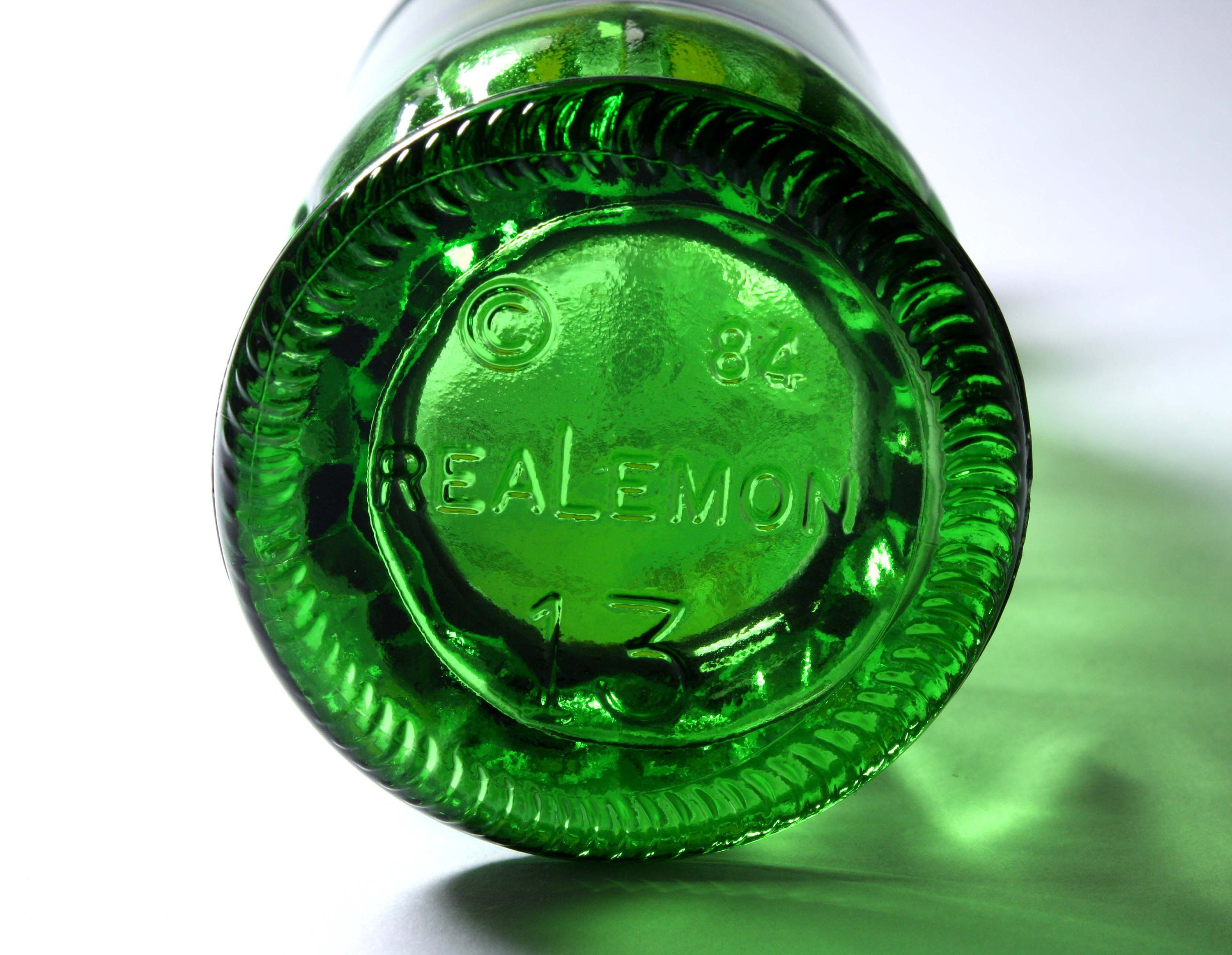 Vintage Green Real Lemon Bottle with Lid circa 1990's | Etsy