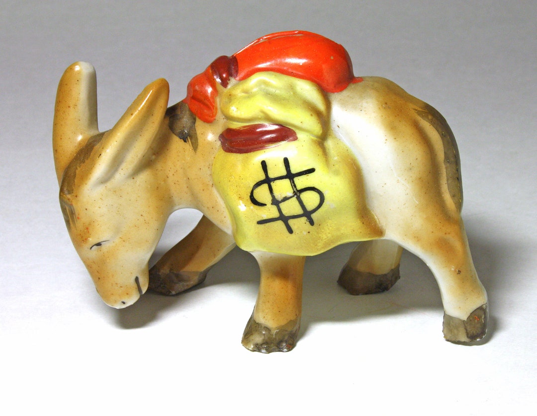 Vintage Donkey Coin Bank - Circa 1940's - Etsy