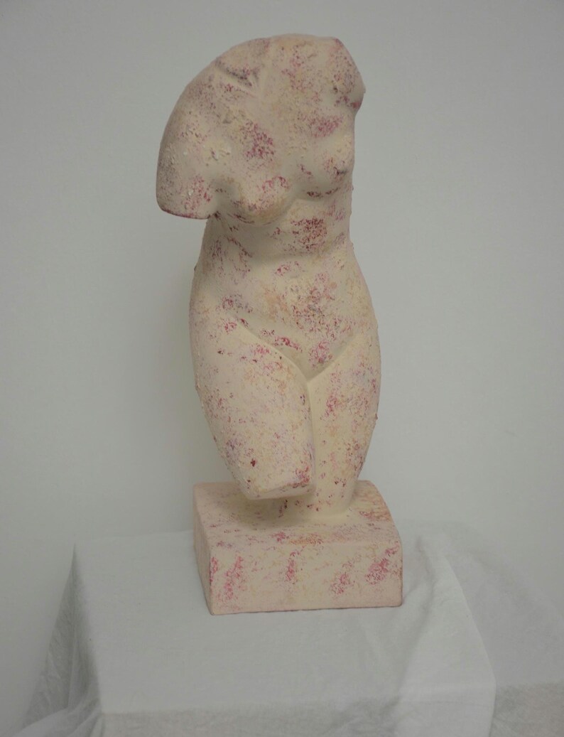 Vintage Ceramic Torso Statue: Greek Style Mantel Decor - Etsy