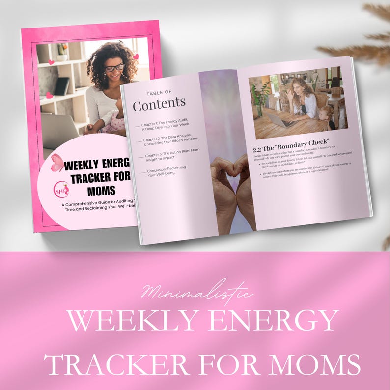 Weekly Energy Tracker for Moms | Printable Self-care Planner | Digital ...