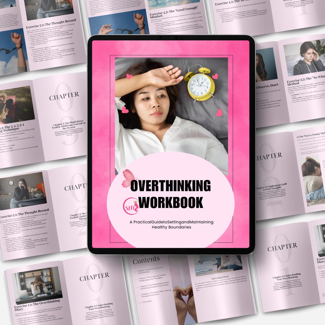 Overthinking Workbook | Printable Mental Clarity Journal | Anxiety ...