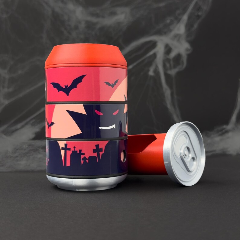 Personalized Vampire Soda Can Puzzle Box - Halloween Secret Compartment ...