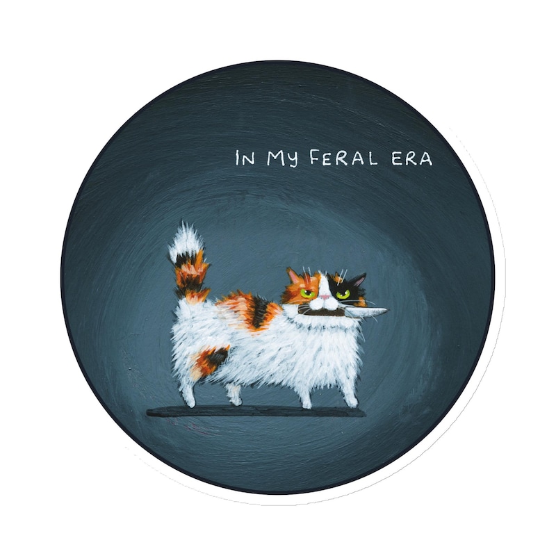 Calico Cat With Knife - Etsy