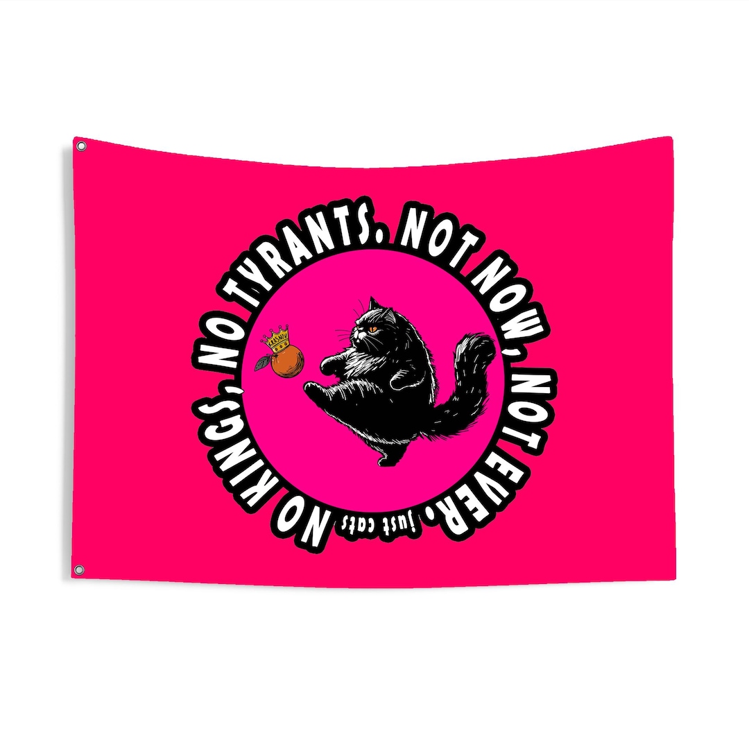 No Kings Just Cats Garden Flag: Quirky Protest Art Banner - Etsy