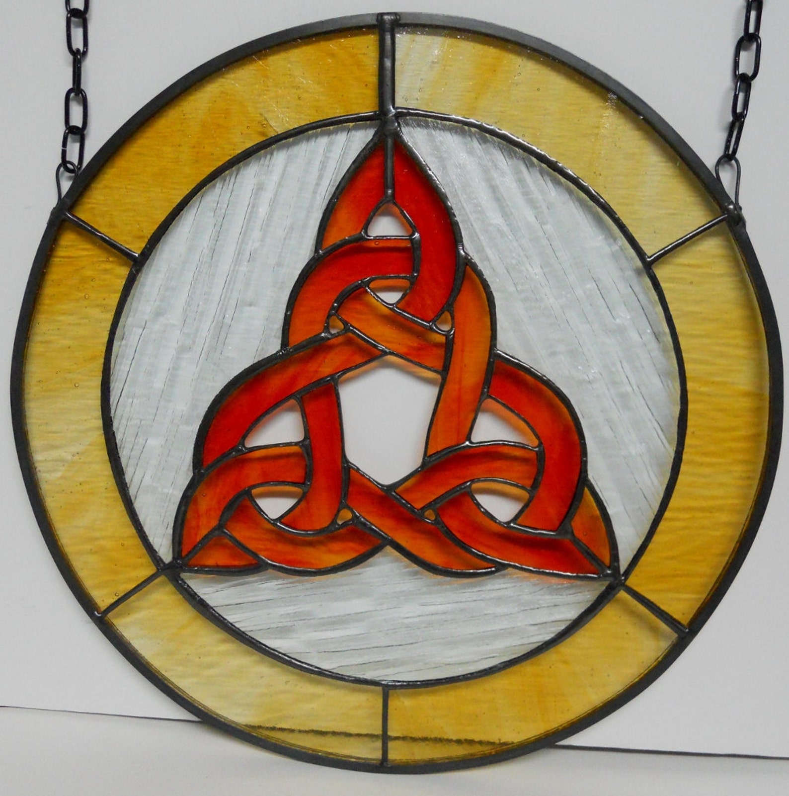Celtic Knot Stained Glass Panel - Etsy