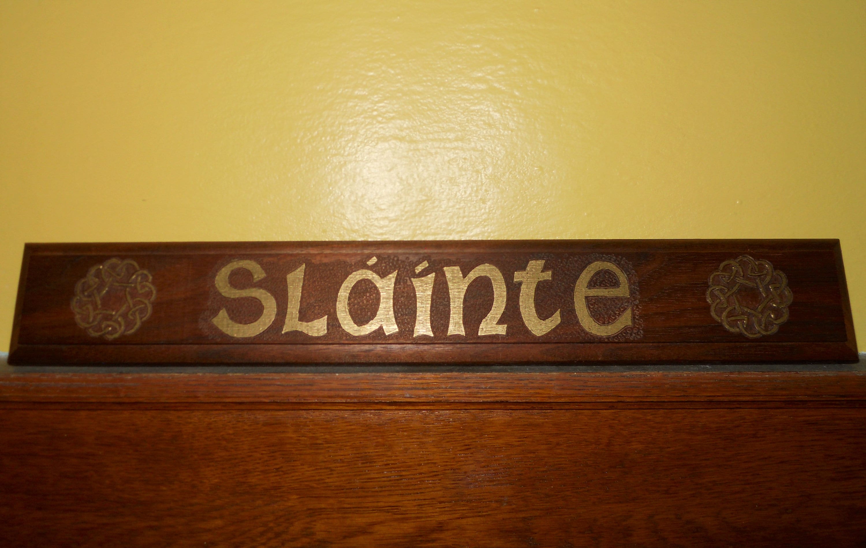 Carved Celtic Sign slainte - Etsy
