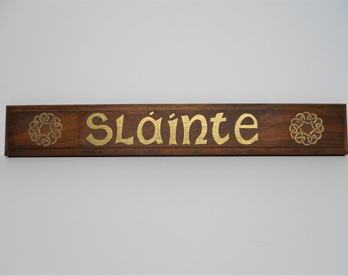 Carved Celtic Sign slainte - Etsy