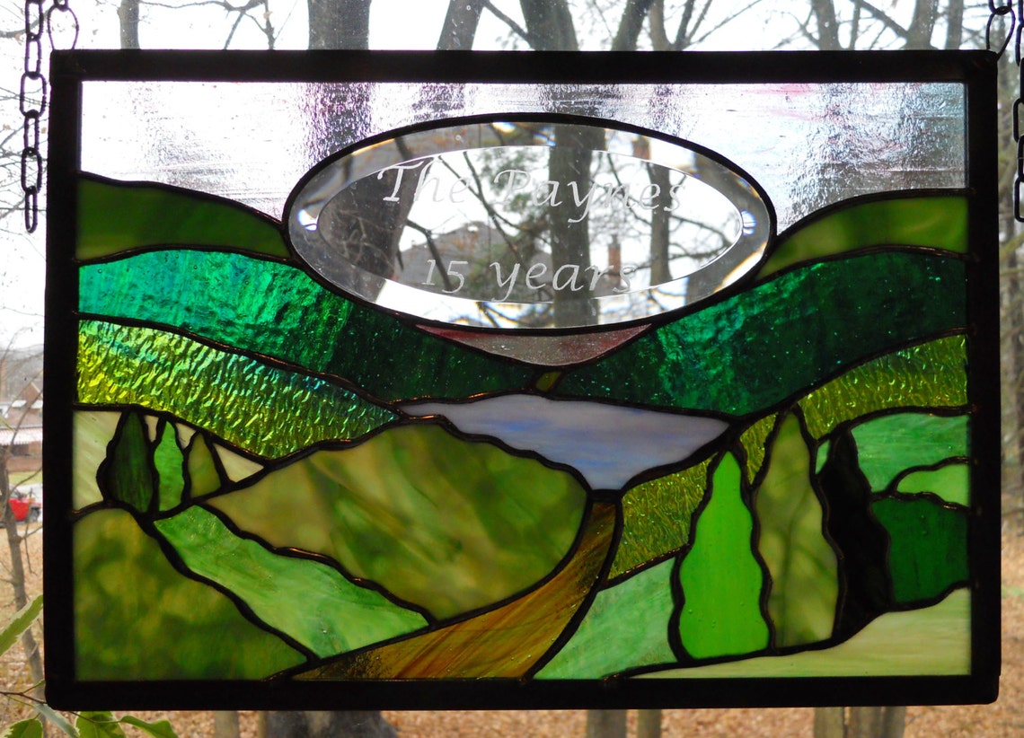 Custom, Personalized Stained Glass Panel - Etsy