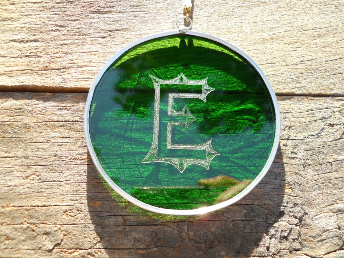 Stained Glass Letter E - Etsy