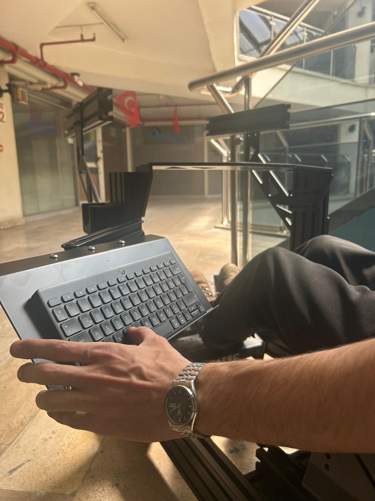 Sim Rig Keyboard Holder: Foldable Adjustable Arm Gaming Accessory - Etsy