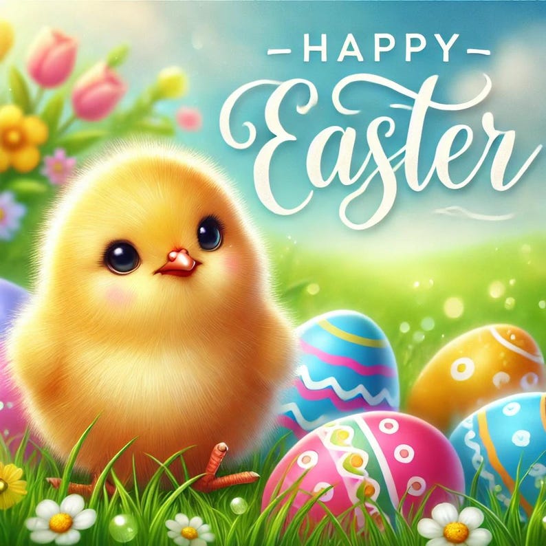 Easter Coloring Book for Kids - 70 Cute Printable Pages - Happy Bunny ...