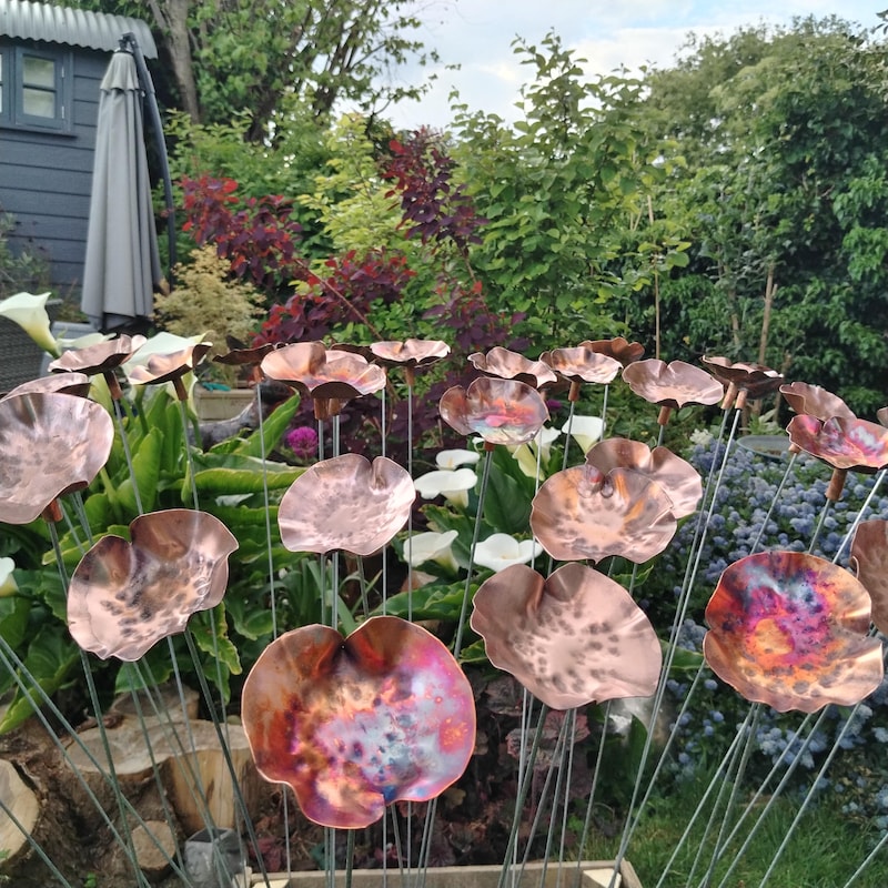 Copper Garden Yard Art - Etsy UK