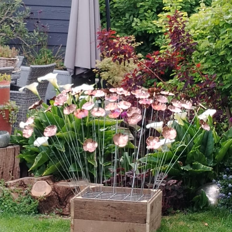 Pure Copper Handmade Poppy - Etsy UK