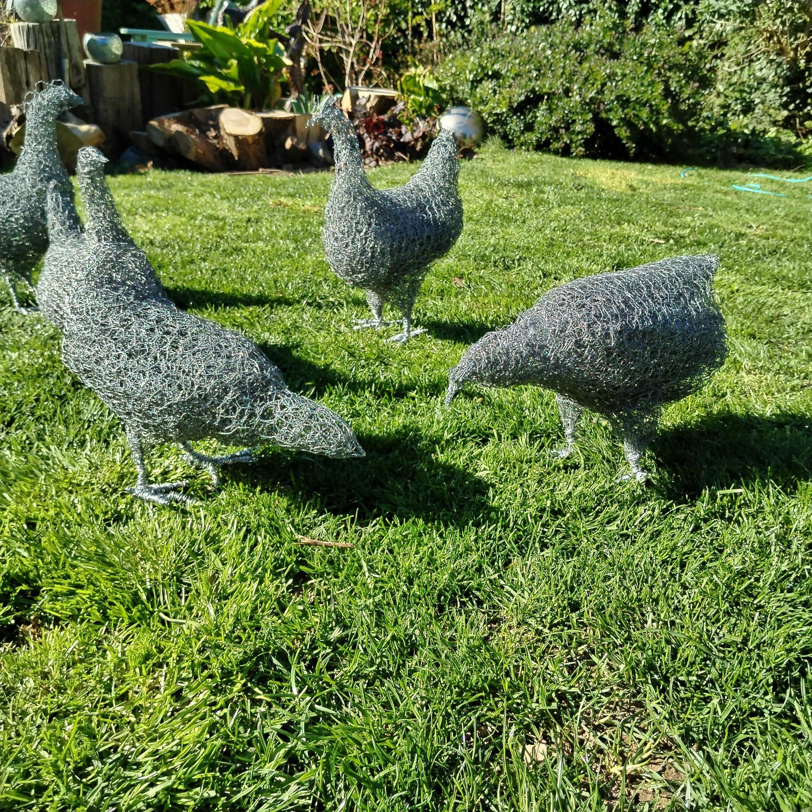Handmade Chicken Wire Chicken Sculpture ~ Garden Art - Etsy