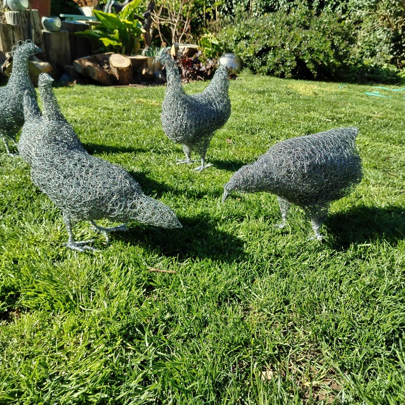 Handmade Chicken Wire Chicken Sculpture ~ Garden Art - Etsy