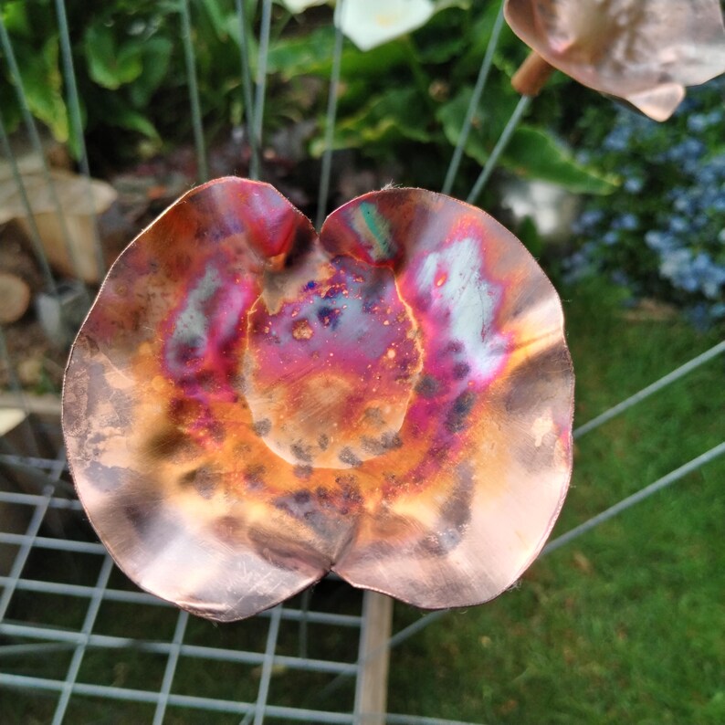 Pure Copper Handmade Poppy - Etsy UK