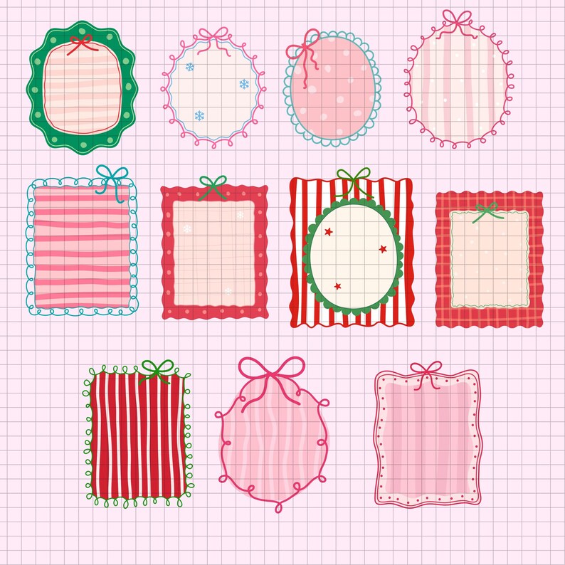 Christmas Frames, Extravagant Festive Borders, Christmas Clipart for ...