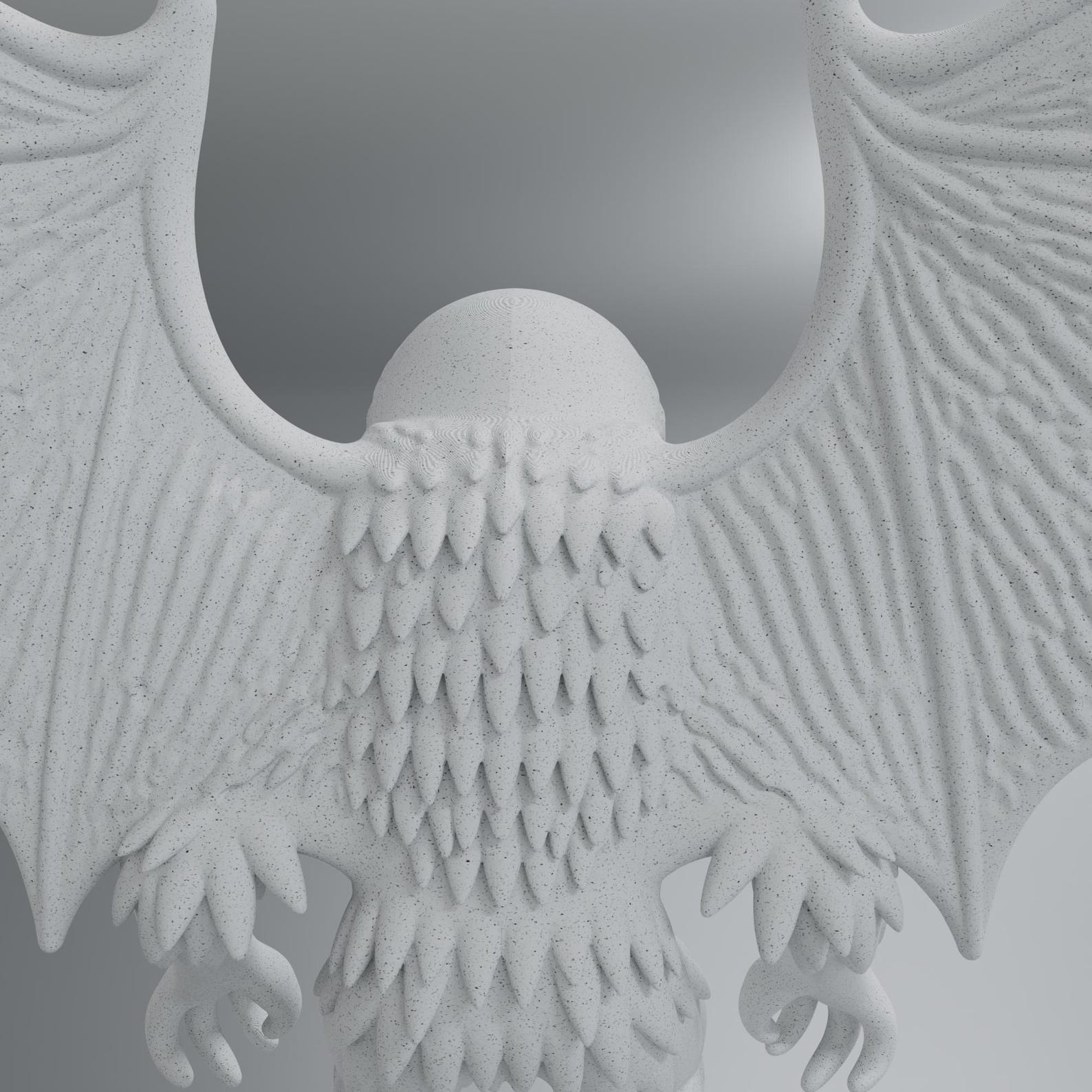 Mothman Statue Cryptid Statue Gift Miniature 3D Printed - Etsy
