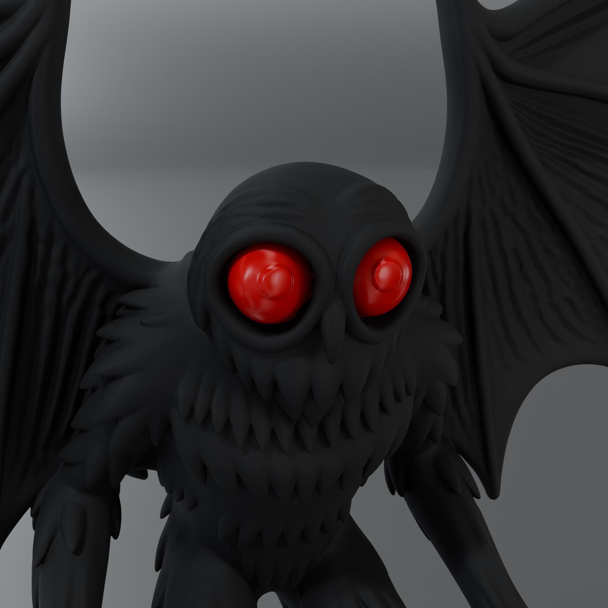 Mothman Statue Cryptid Statue Gift Miniature 3D Printed - Etsy