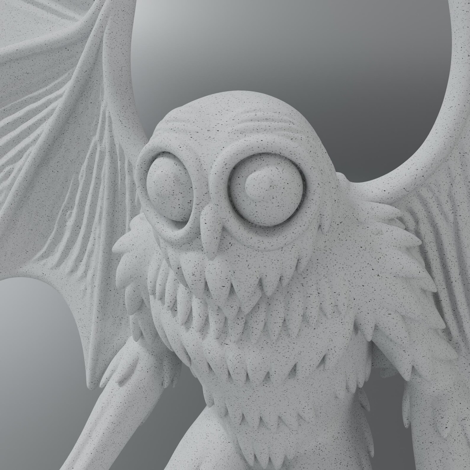 Mothman Statue Cryptid Statue Gift Miniature 3D Printed - Etsy