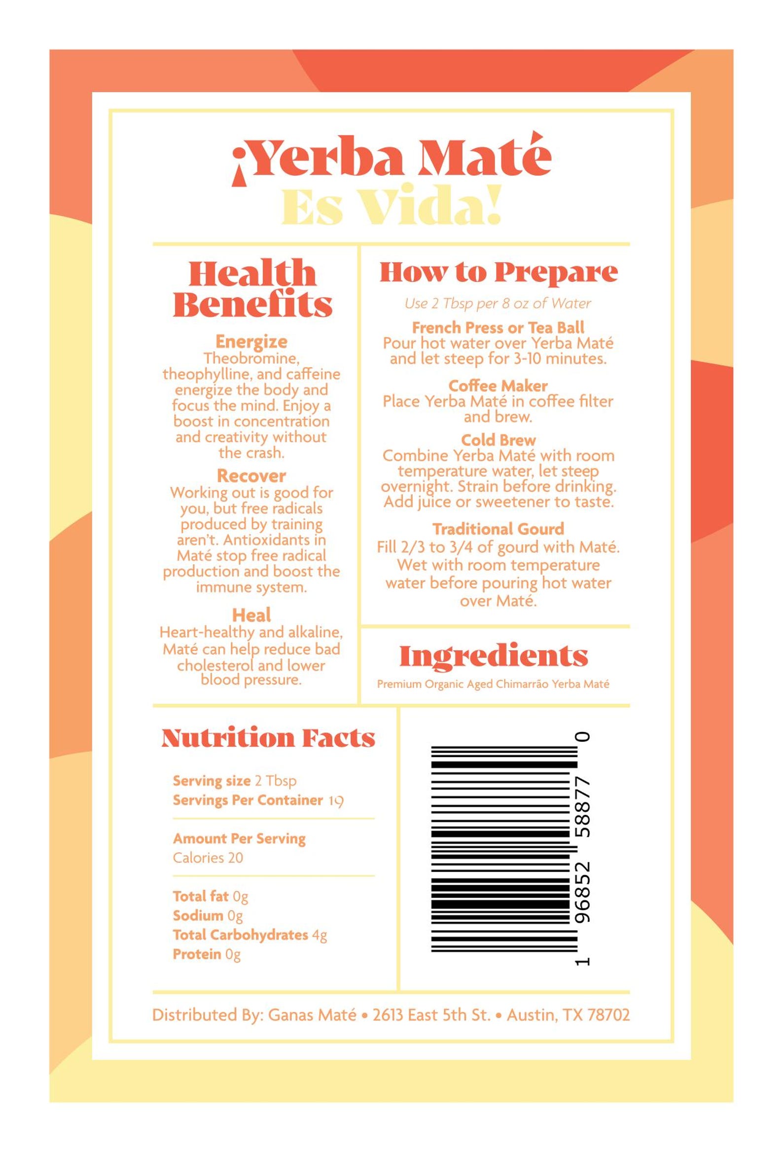 Ganas Mate Chimarrao - Organic Yerba Mate Loose Leaf - Etsy