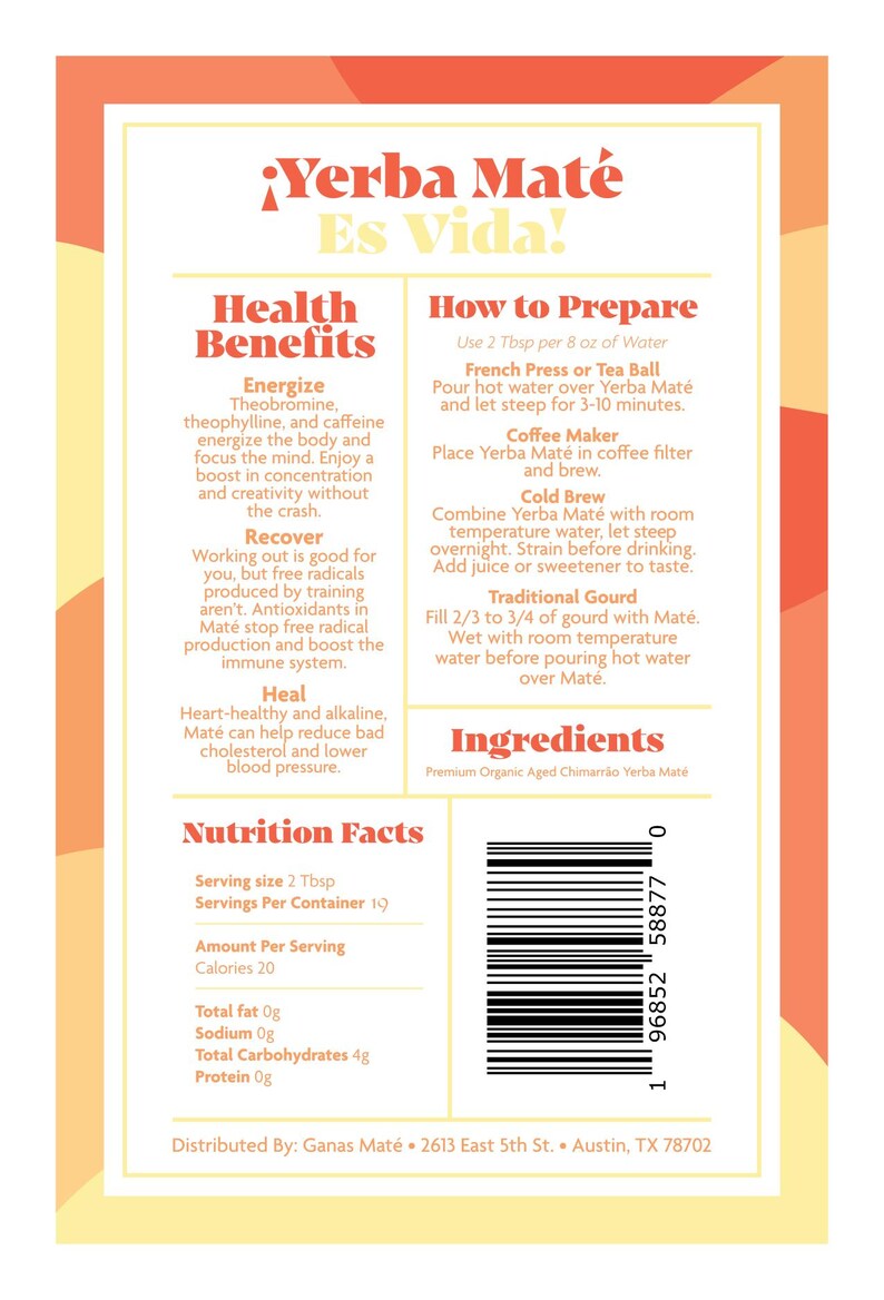 Ganas Mate Chimarrao - Organic Yerba Mate Loose Leaf - Etsy